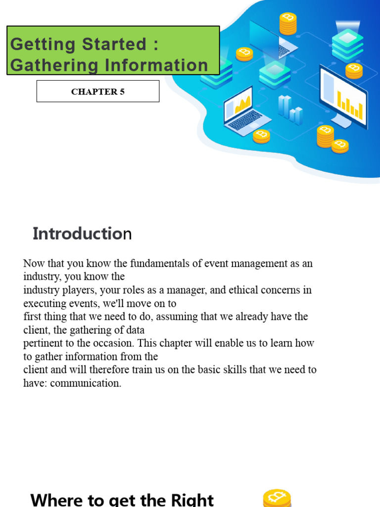 Event Management: Gathering Client Data | PDF | Information | Cognition
