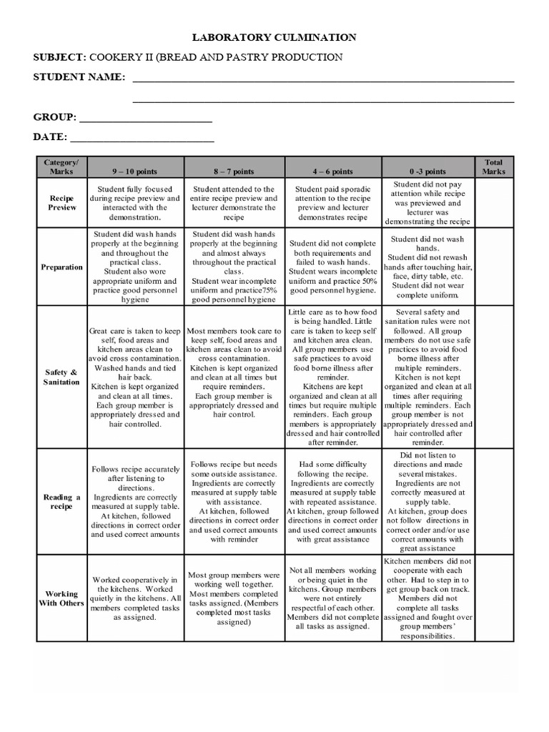 Laboratory Culmination | PDF