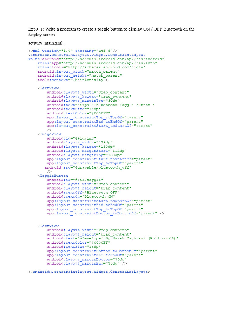 Exp 9 | PDF | Mobile Computers | Software