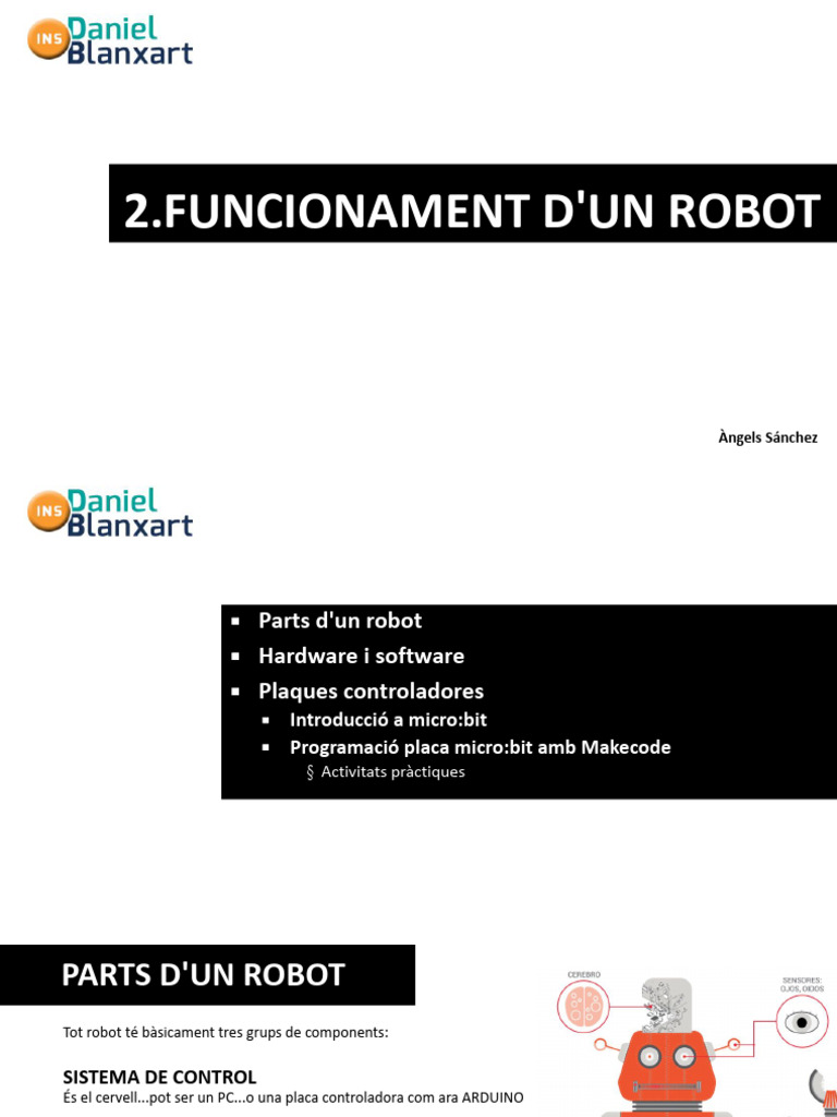 2-Funcionament Robot | PDF