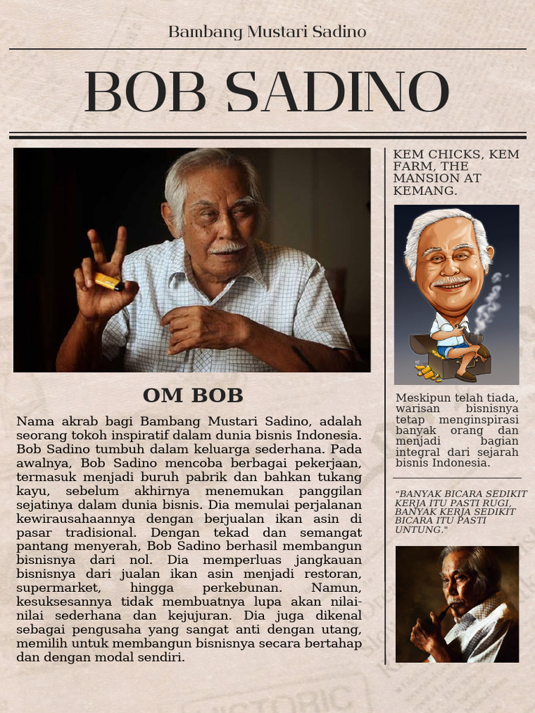 Bob Sadino Biografi | PDF
