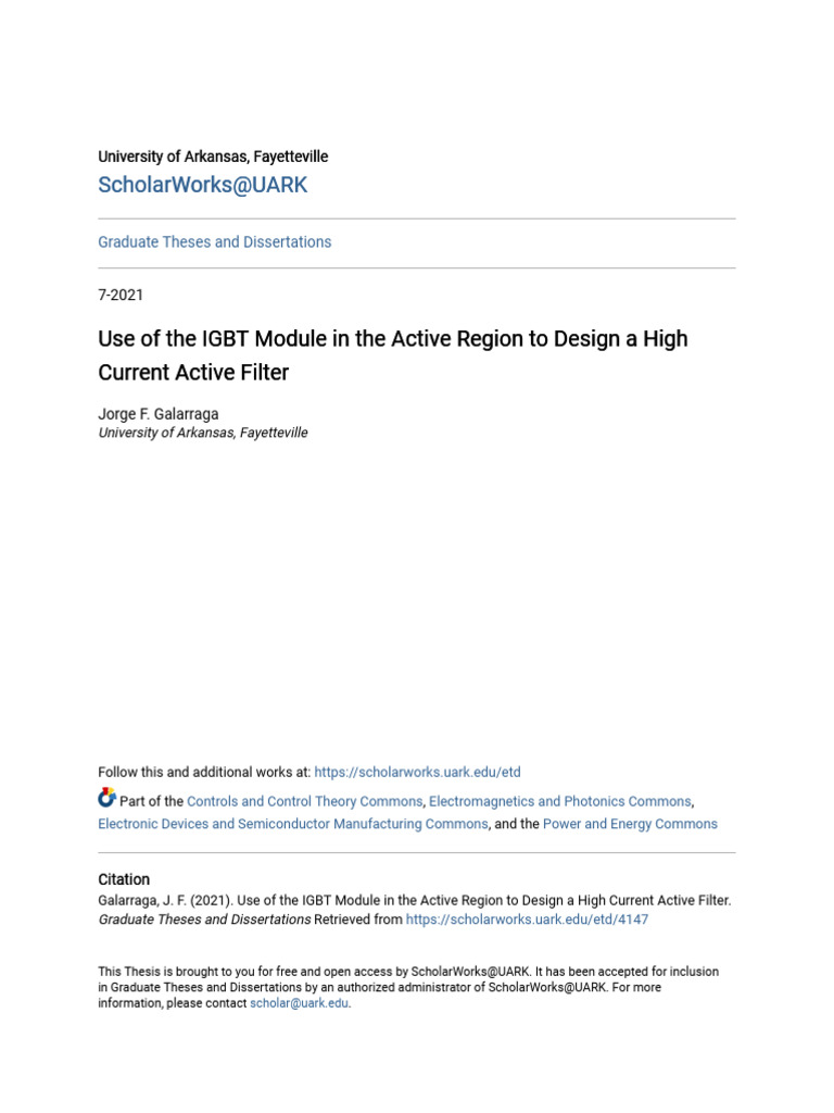 Use of The IGBT Module in The Active Region To Design A High Curr | PDF ...