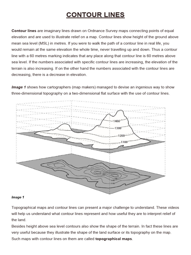 Contour Lines | PDF | Contour Line | Topography