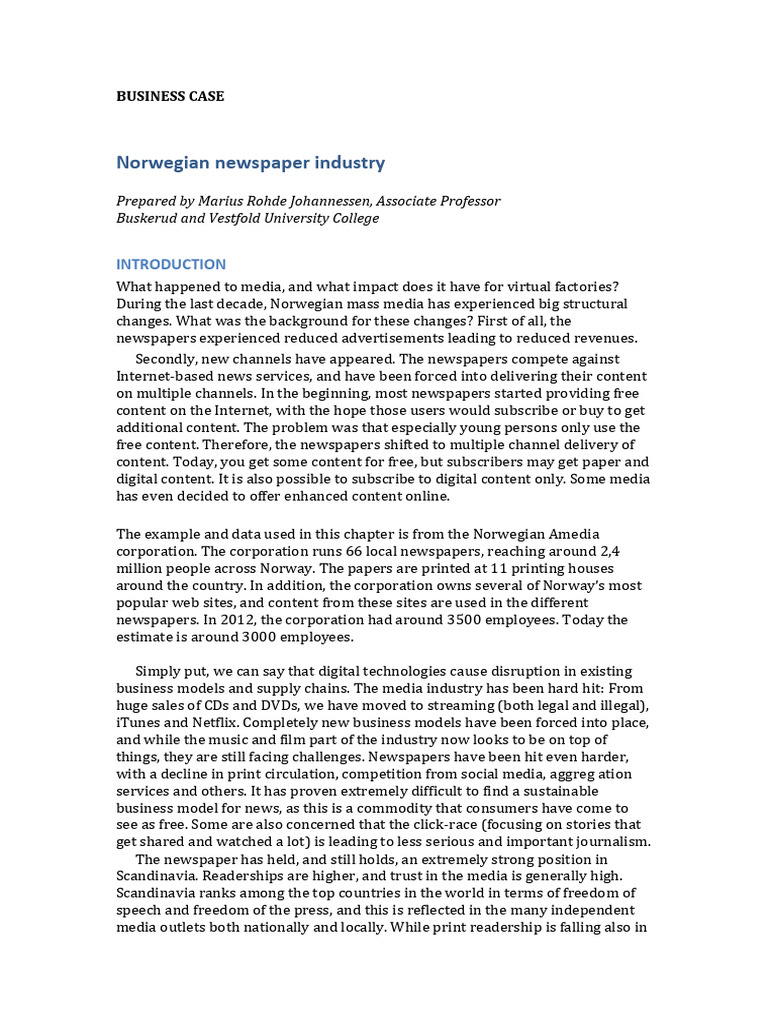 Case Studies Book | Download Free PDF | Newspapers | Information Technology