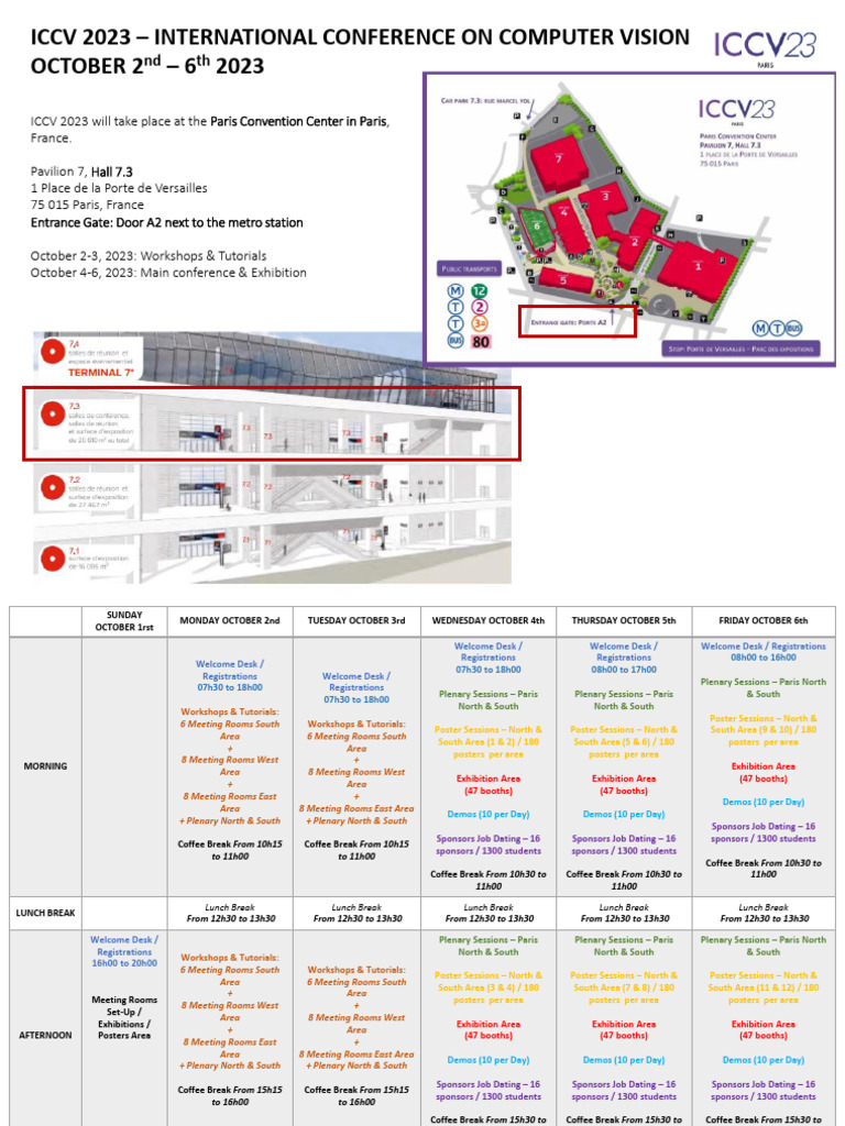 ICCV 2023 - Student Volunteers - Workshops &tutorials | PDF