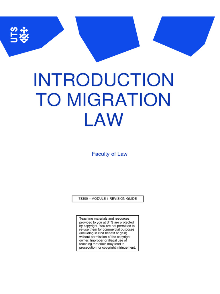 Overview of Australia's Migration Law | PDF | Bill (Law) | Precedent