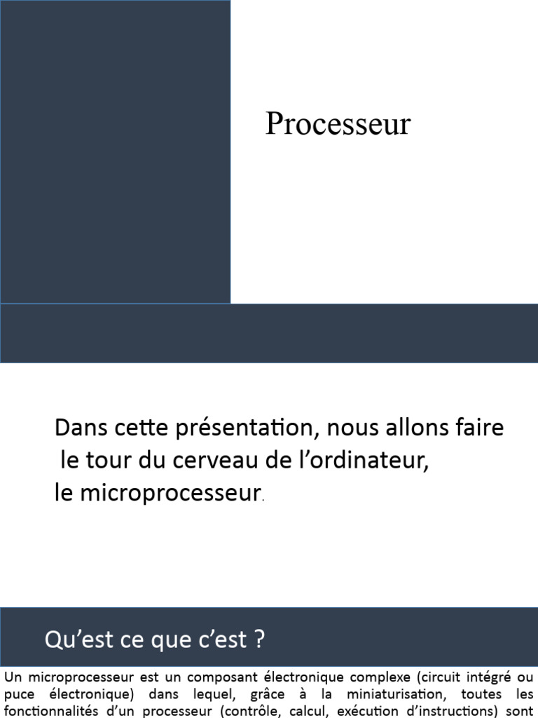 Process Eur | PDF | Microprocesseur | Informatique