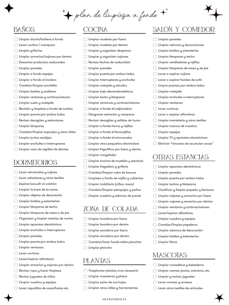 Planificadores Limpieza MLC | PDF | Comedor | Despensa