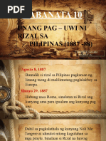 Aralin 1 Batas Rizal R.A. 1425 | PDF