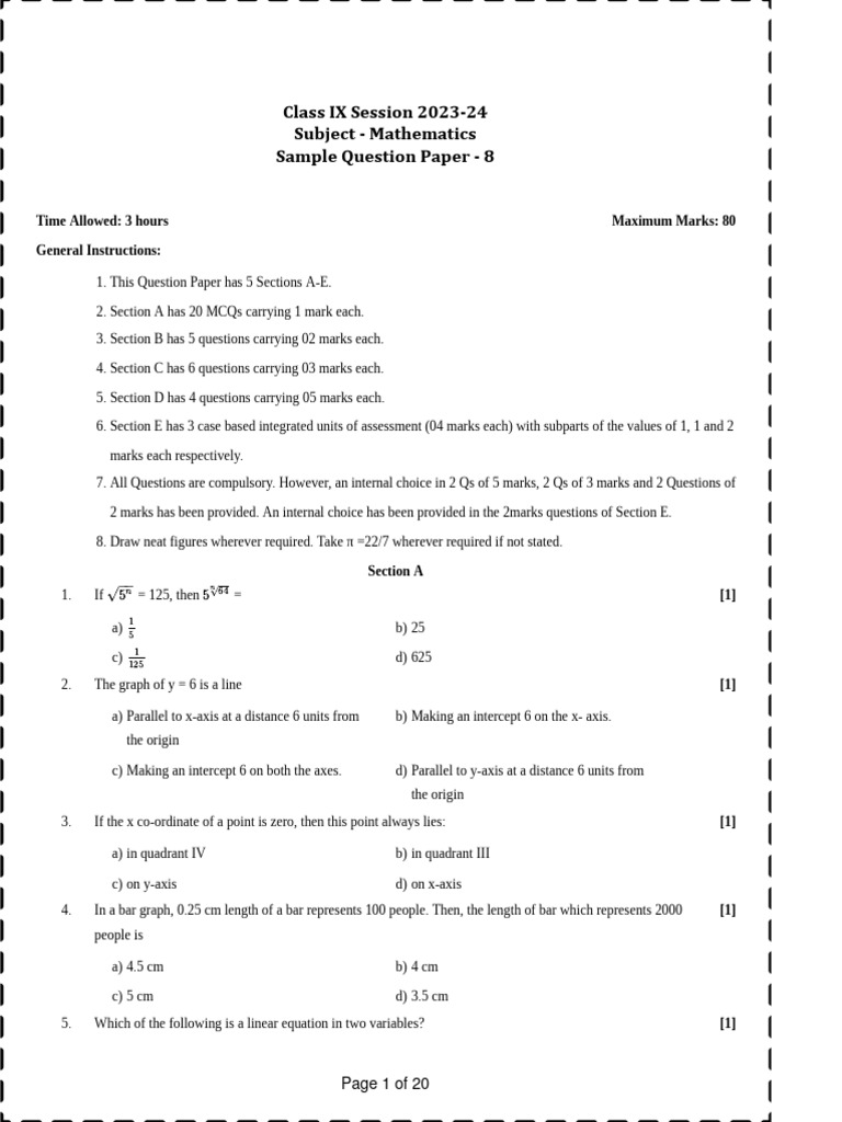 Set 8 Math 9th | PDF | Cartesian Coordinate System | Triangle