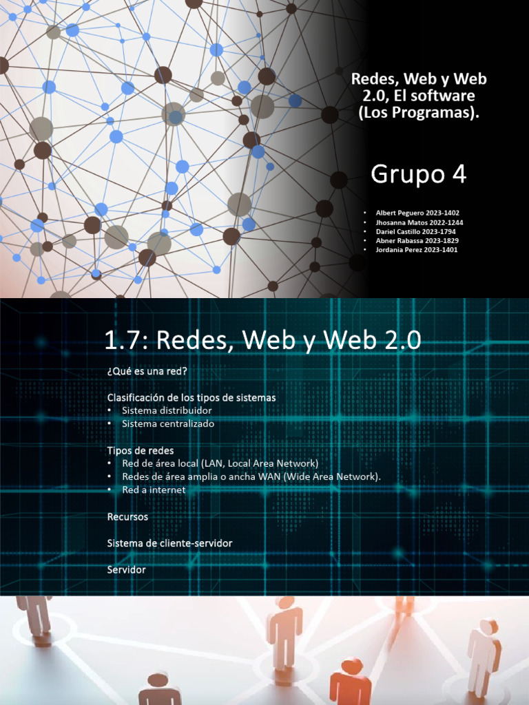 Grupo 4-Redes, Web y Web 2.0, El Software (Los Programas) . PDF | PDF ...