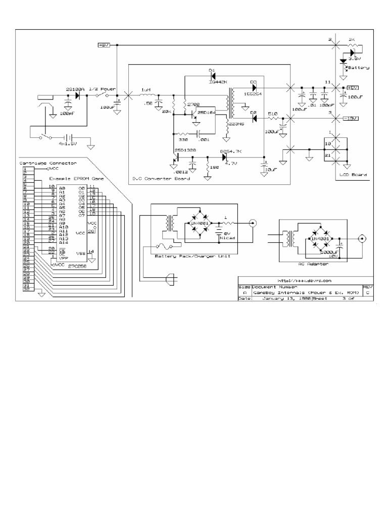 GameBoy Power Schematic | PDF