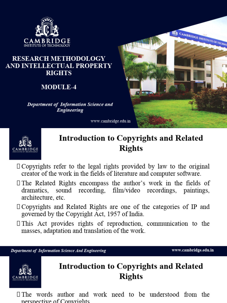 RM - Module 4 | PDF | Trademark | Copyright