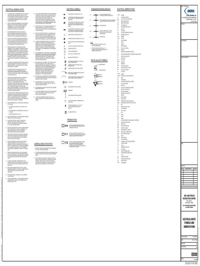 3rd Spruce Rec Center-Elec | PDF | Electrical Wiring | Electrical ...