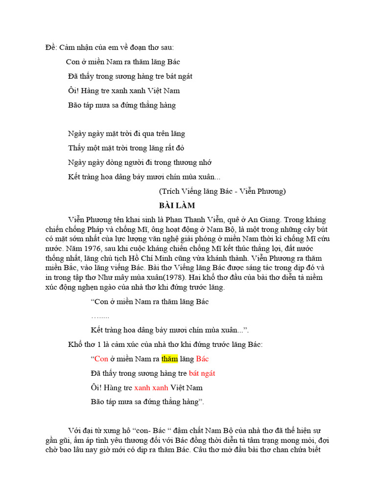 TẬP LÀM VĂN HK2 | PDF