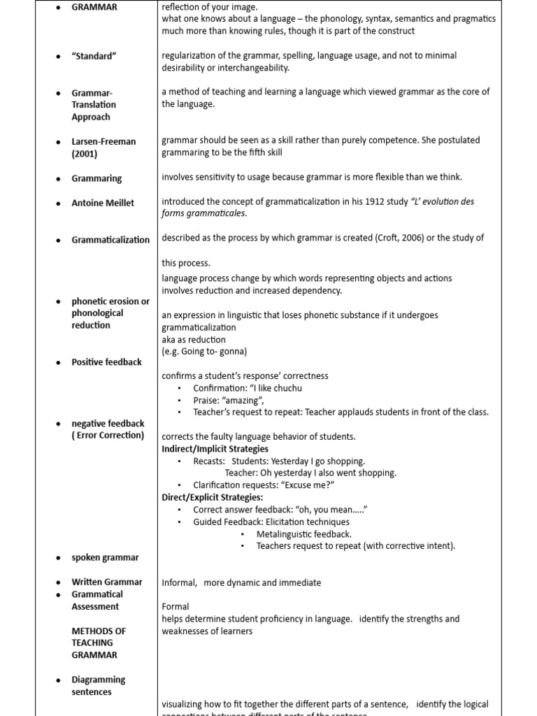 Taog Reviewer | PDF | Grammar | Psycholinguistics