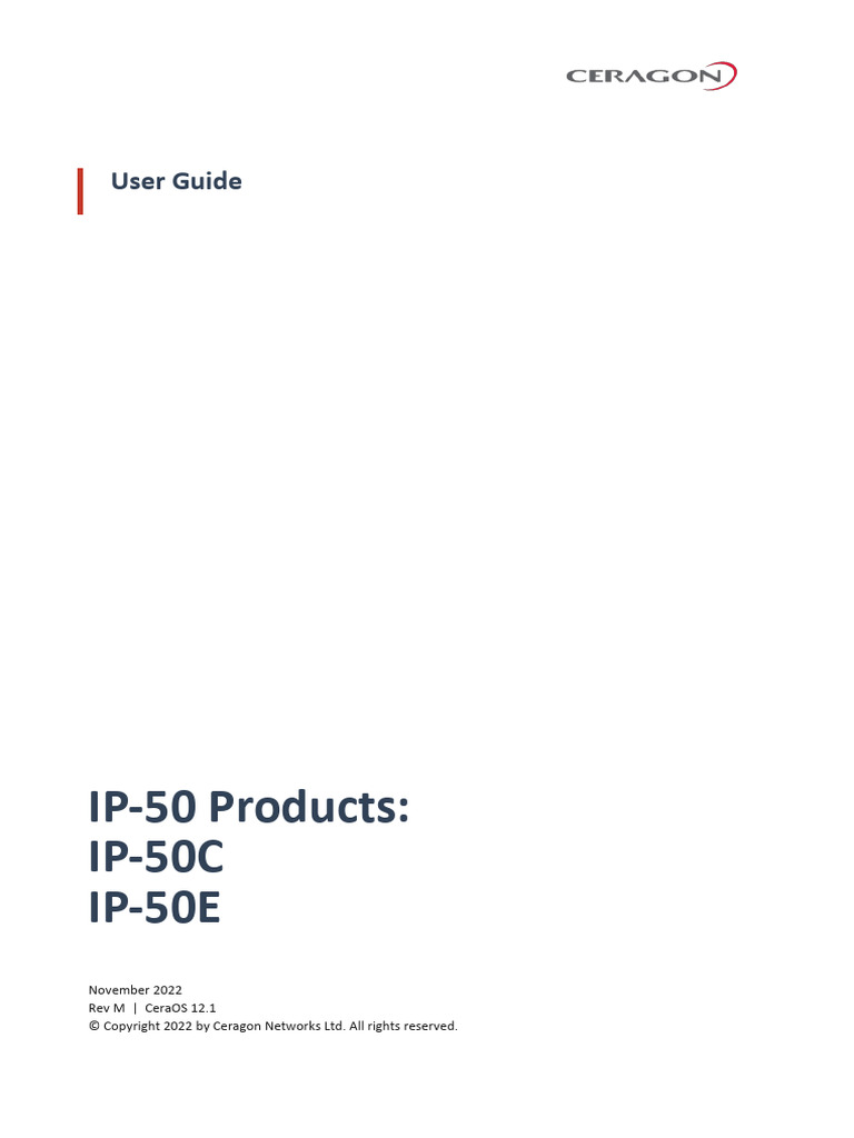 Ceragon IP-50 User Guide 12.1 Rev M.01 | PDF | File Transfer Protocol ...