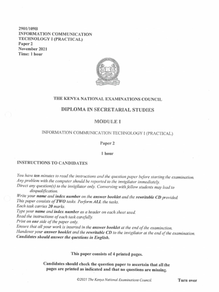 ICT Practical Nov 21 | PDF