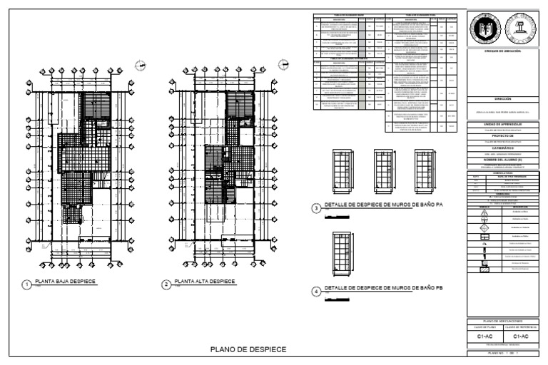 Plano de Despiece | PDF | Hormigón | Ingeniería