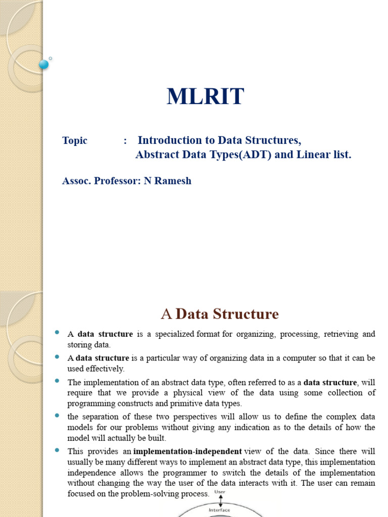 Intraduction To DS | PDF | Data Type | Pointer (Computer Programming)