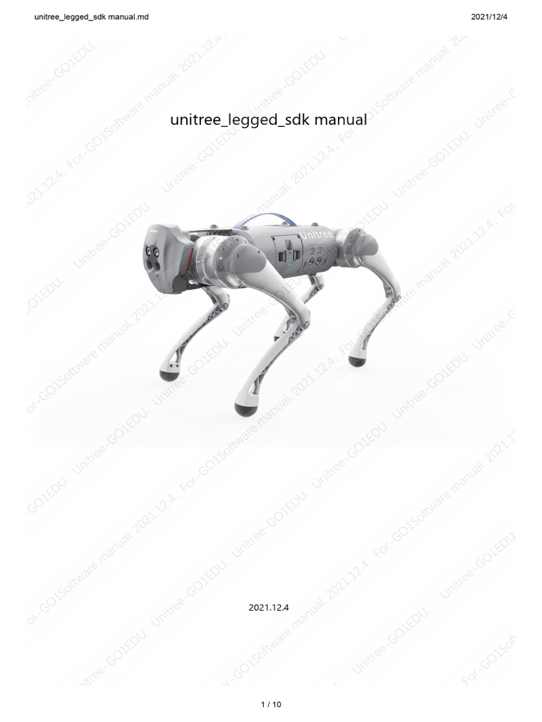 Go1 Unitree Legged SDK Manual | PDF | Personal Computers | Computer File