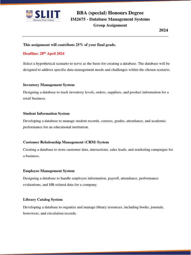 IM2675 - DBMS_Group_Assignment_2024 | PDF | Databases | Relational Model IM2675 - DBMS_Group_Assignment_2024 | PDF | Databases | Relational Model