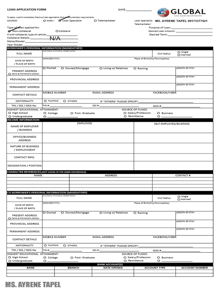 Gsli MS Ayrene | PDF | Loans | Banks