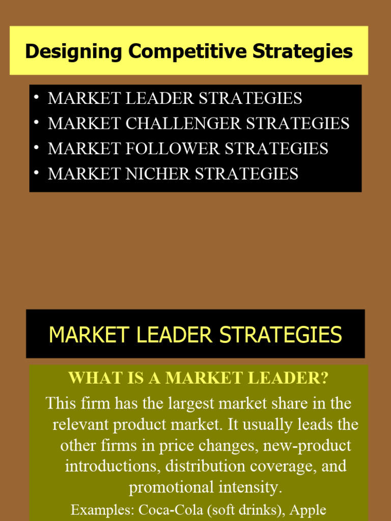 Competitive Strategies Overview | PDF | Marketing | Business Economics