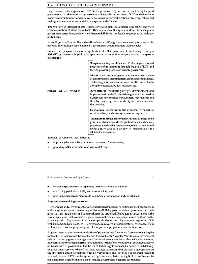 E Governance | PDF