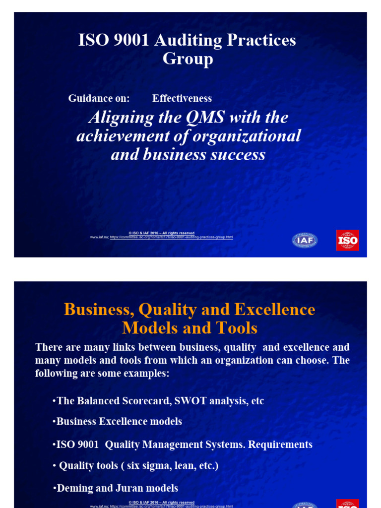 ISO-TC 176-TF_APG-Effectiveness2015 | PDF | Quality Management System ...