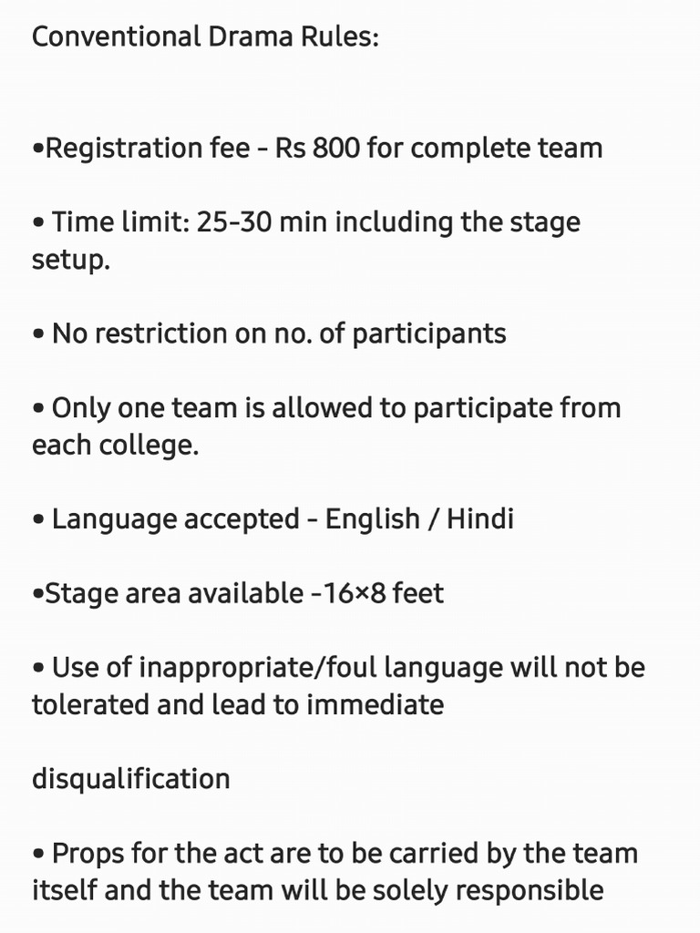 Drama Rules - 240401 - 200039 | PDF