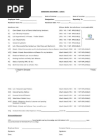 Handing Taking Over Form PDF | PDF | Cheque | Computing