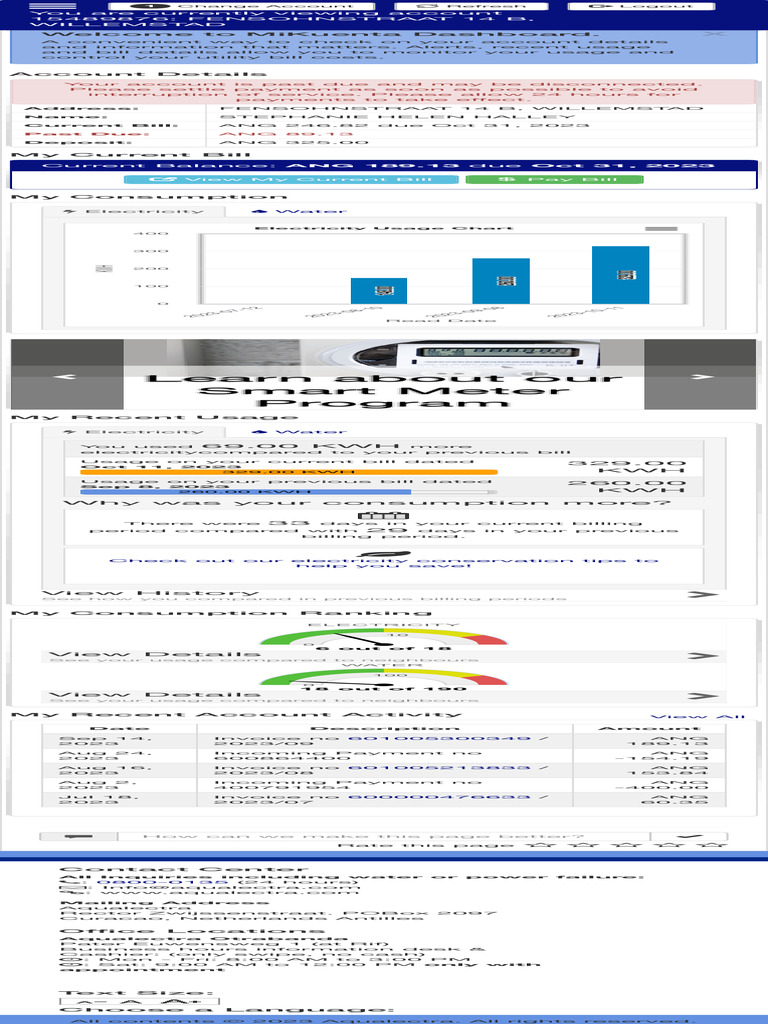 Aqualectra Select MiKuenta | PDF