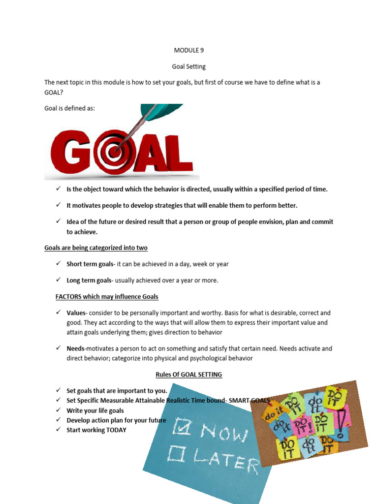 Effective Goal Setting Strategies | PDF | Goal | Self Efficacy