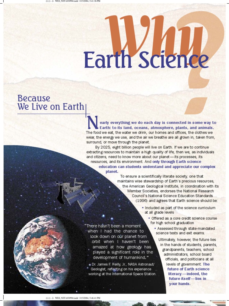 Why Earth Science | Science Education | Geology