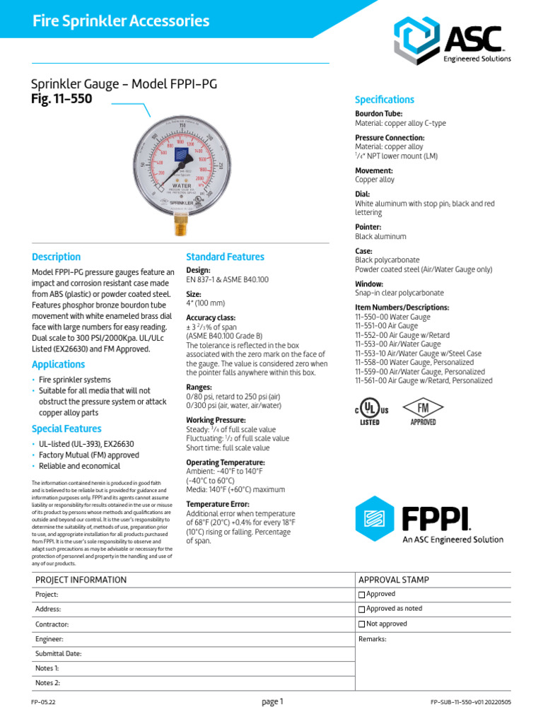 Manometro Asc-Fppi | PDF | Pressure Measurement | Pipe (Fluid Conveyance)