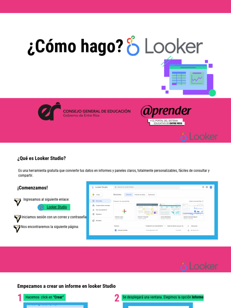 ¿Cómo Hago Looker Studio | PDF | Hoja de cálculo | Software