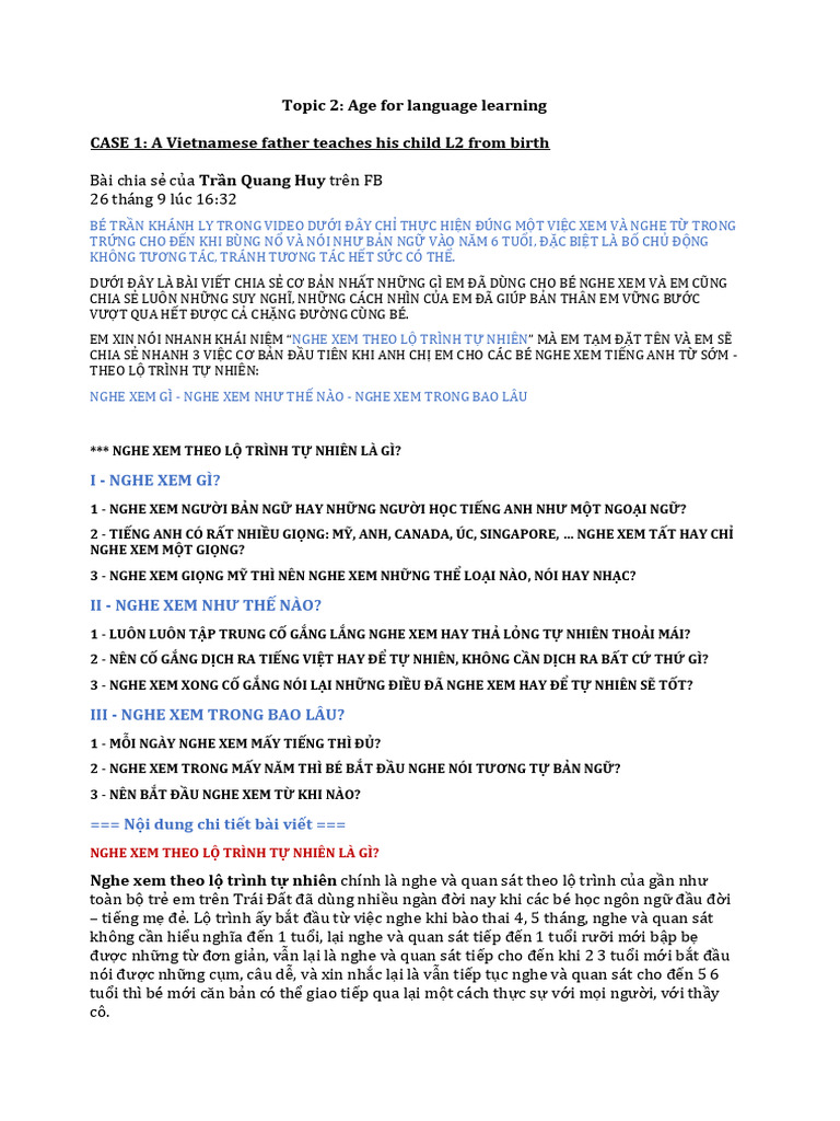 Critical Age - FB Share Summary | PDF