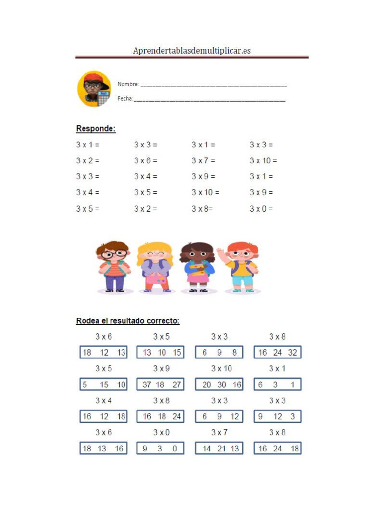 Tabla Del 3 | PDF