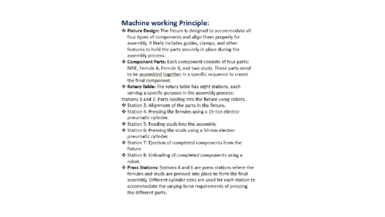 Machine Working Principle | PDF
