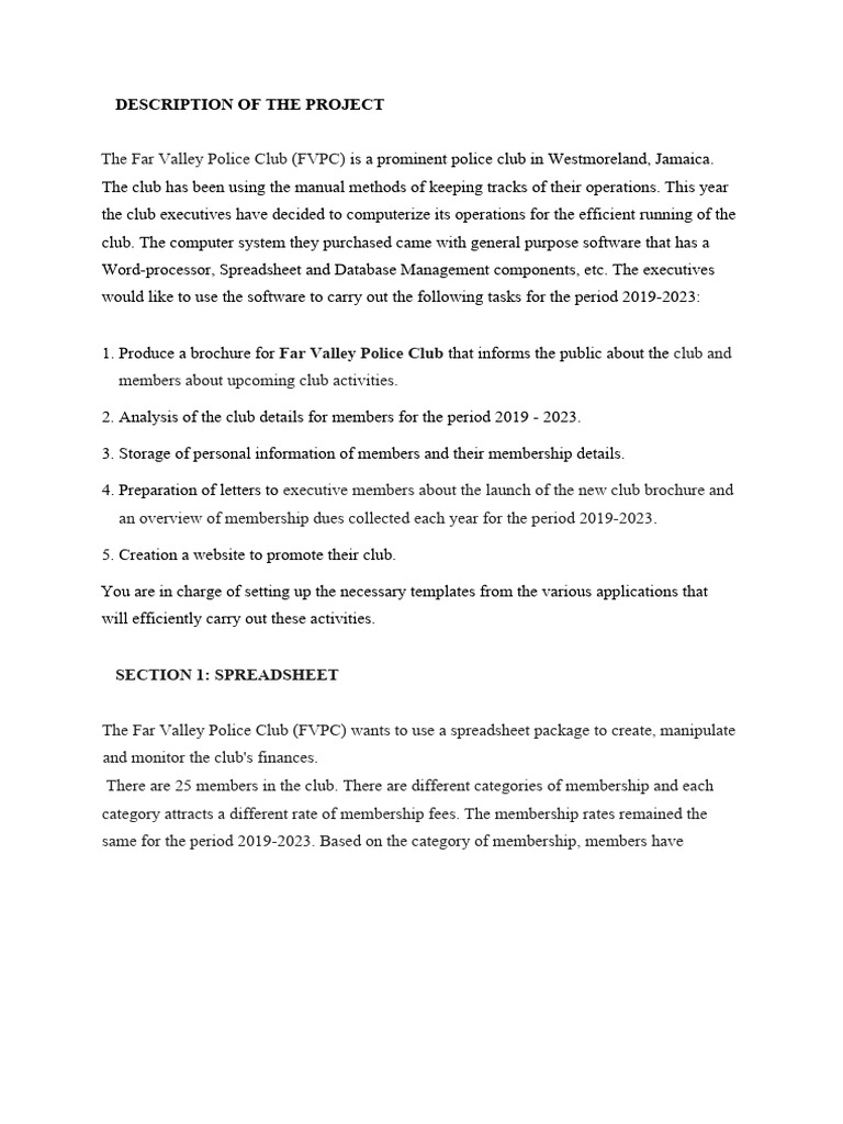 POLICE CLUB SBA 2023 Additions | PDF | Spreadsheet | Algorithms