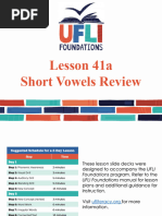 41b - Slides - UFLIFoundations Short Vowel Review | PDF