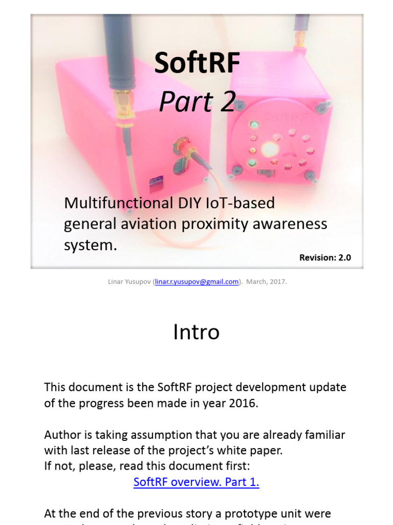 SoftRF-release-2 | PDF | Android (Operating System) | Antenna (Radio)