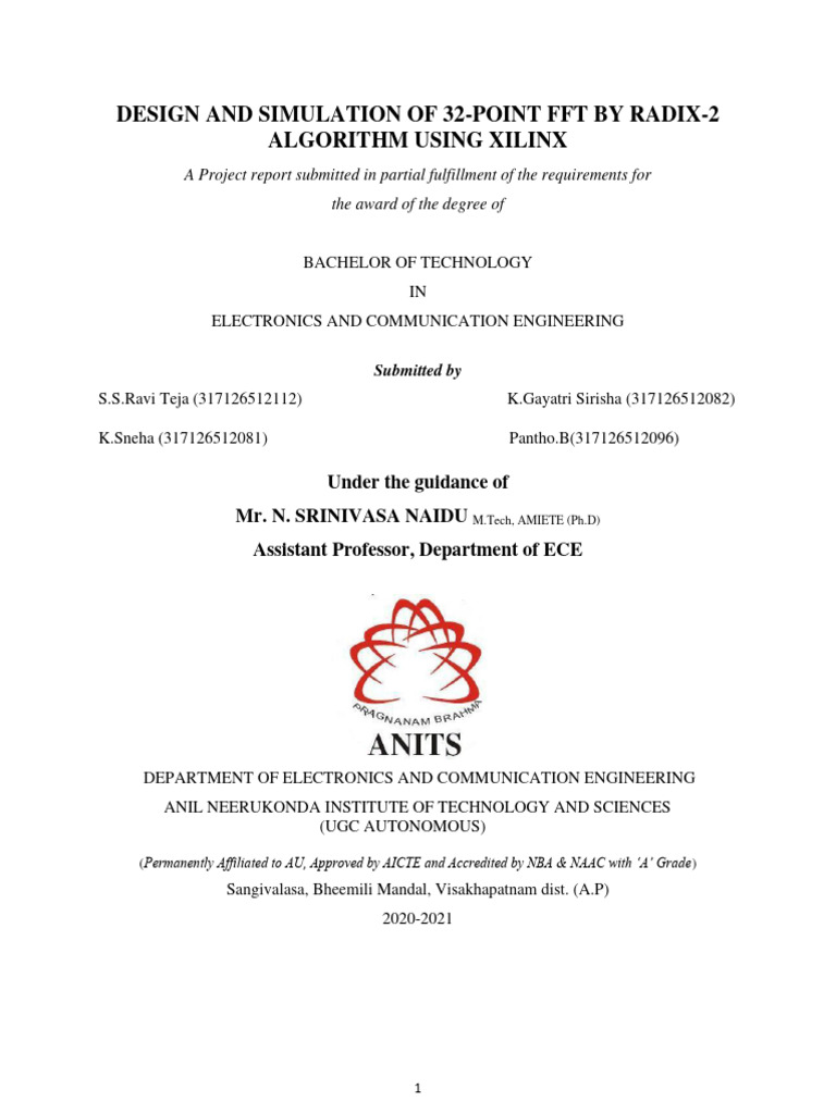 32-Point FFT Design Using Xilinx | PDF | Discrete Fourier Transform ...