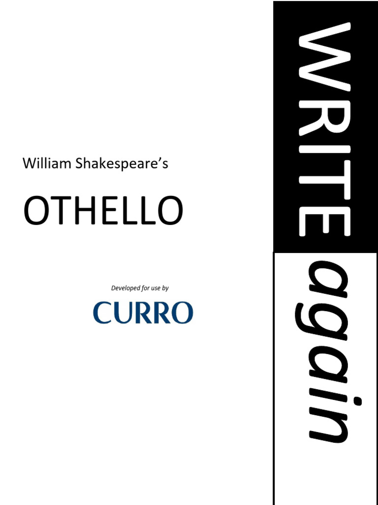 WA Othello - Teacher's Guide | PDF | Othello | Iago