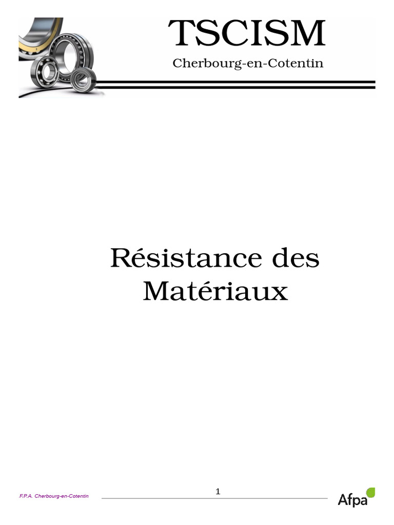 Résistance des Matériaux à Cherbourg | PDF | Résistance des matériaux ...