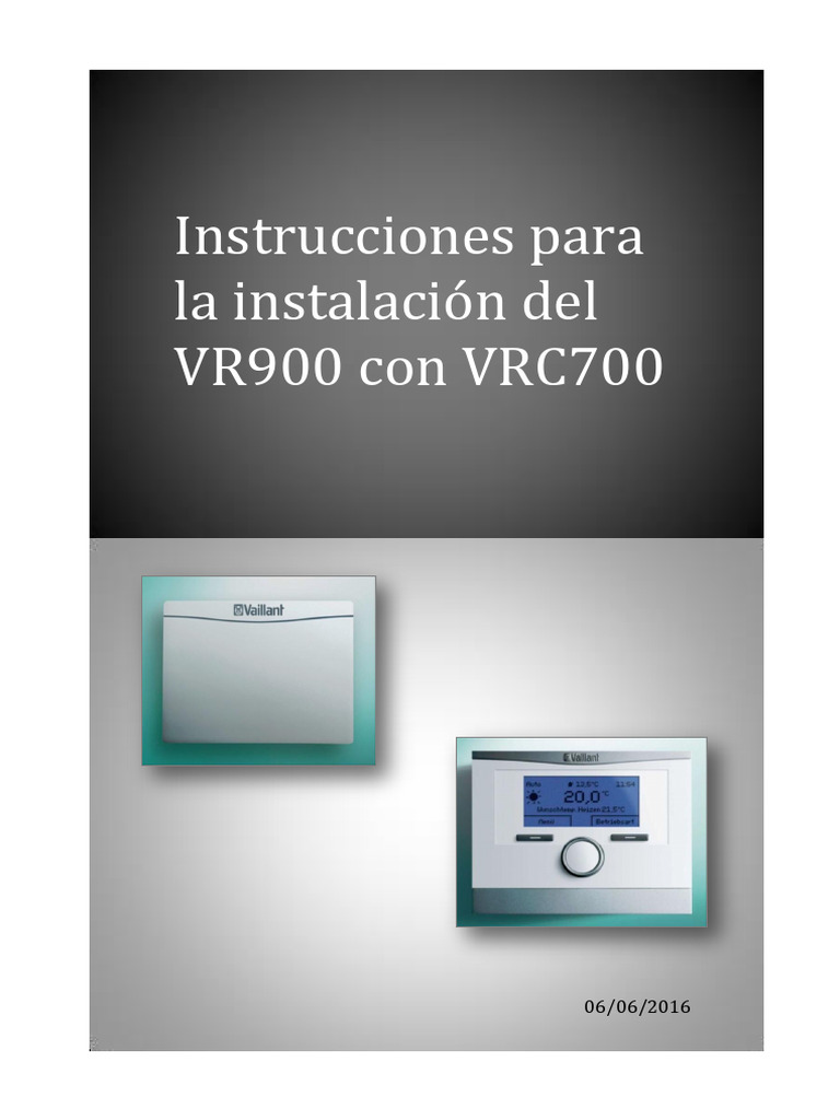 Instalación VR900 - VRC700 | PDF | Aplicación movil | Wifi