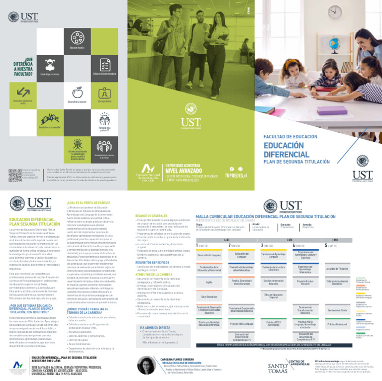 UST-Educ Diferencial Seg Tit 2024 | PDF | Plan de estudios | Aprendizaje