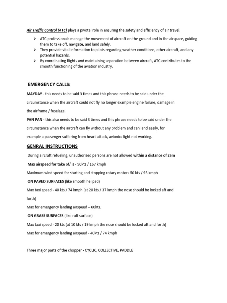 Air_Traffic_Control_ATC_THEORY | PDF | Air Traffic Control | Helicopter