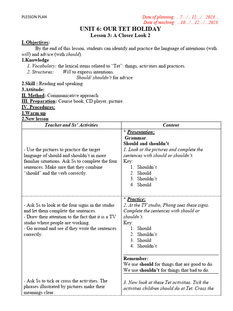 Plesson Plan2 | PDF | Lesson Plan | Human Communication